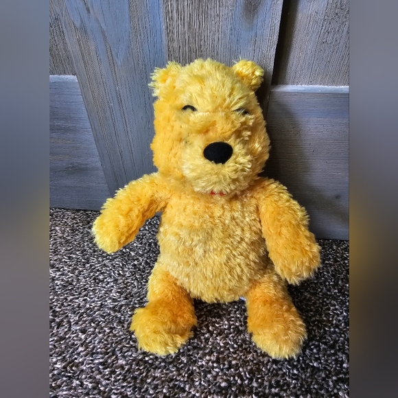 Disney | Toys | Yellow Fuzzy Stuffed Bear Toy With Dark Eyes | Poshmark